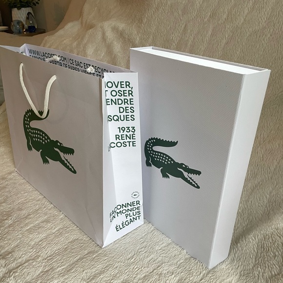 Lacoste | Accessories | Lacoste Box And Shopping Bag | Poshmark